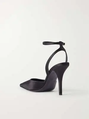 Balmain Embellished Satin Pumps