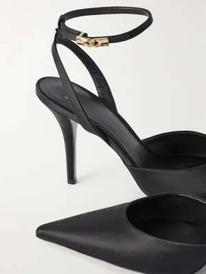Balmain Embellished Satin Pumps