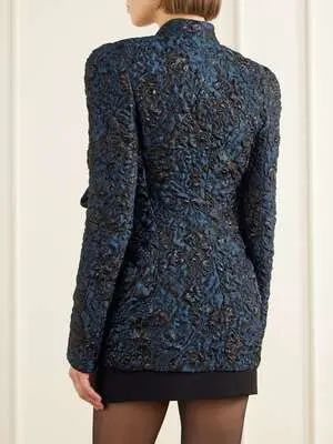 Balmain Knotted Floral-jacquard Jacket
