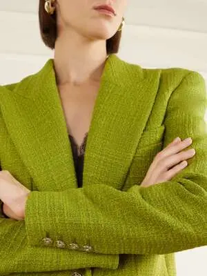 Balmain Bouclé-tweed Wool-blend Jacket