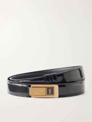 Saint Laurent Logo-detailed Leather Belt