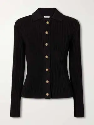 Balmain Ribbed Polo Shirt