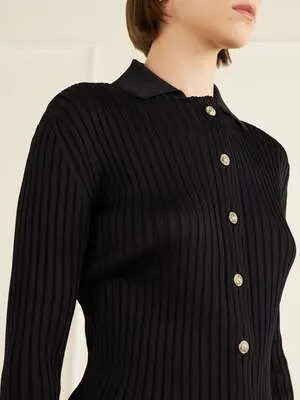 Balmain Ribbed Polo Shirt