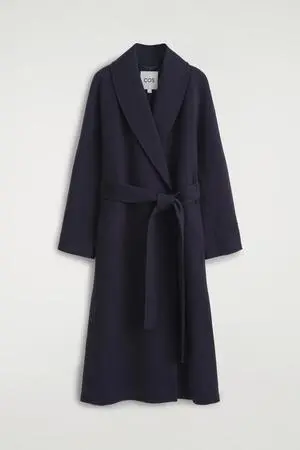 COS COS Shawl-Collar Double-Faced Wool Long Coat