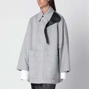 Bottega Veneta Light Coat In Wool And Cashmere