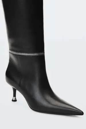 Alexander Wang Slasher Zip 65mm Slouch Boot