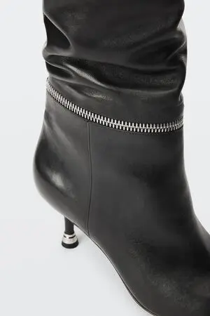 Alexander Wang Slasher Zip 65mm Slouch Boot