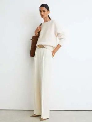 REISS Leah Wool-cashmere Jacquard-knit Jumper