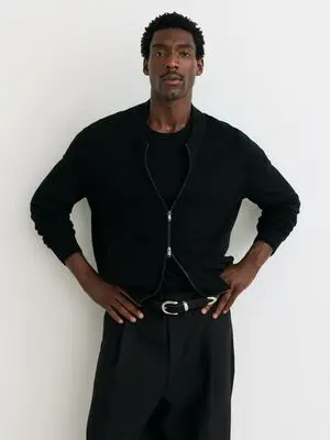 REISS Petersham Jumper Black