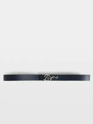 Zadig&Voltaire Reversible Leather Belt With Zv Buckle - Black
