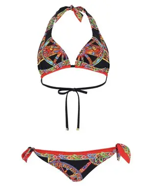 Dolce & Gabbana Printed Triangle Bikini