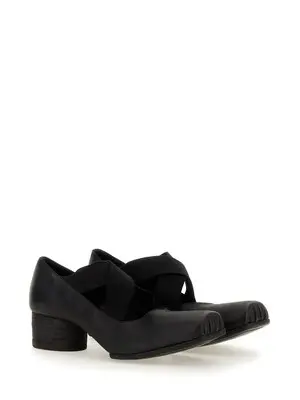 UMA WANG Ballerina In Pelle Con Tacco Medio
