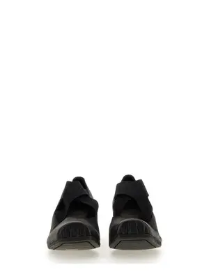 UMA WANG Ballerina In Pelle Con Tacco Medio