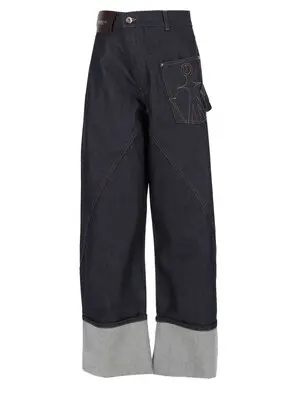 JW Anderson Jeans Twisted Turn-up Workwear