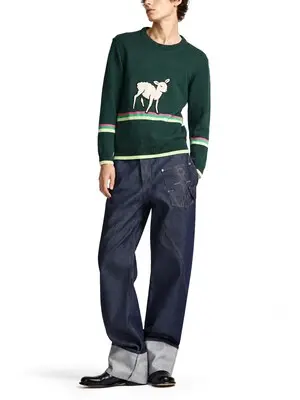 JW Anderson Jeans Twisted Turn-up Workwear