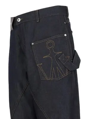 JW Anderson Jeans Twisted Turn-up Workwear