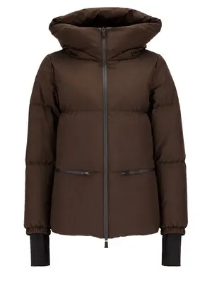 Herno Hooded Down Jacket - Brown