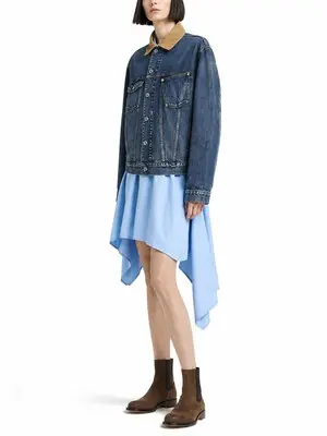 JW Anderson Velvet Collar Jacket - Denim
