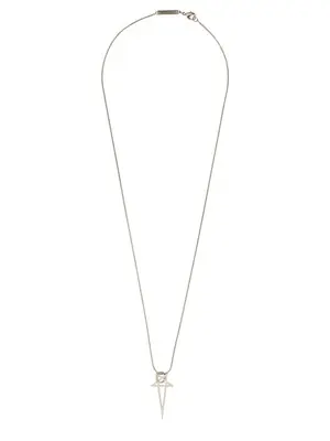 Rick Owens Pentagram Charm Necklace - Silver
