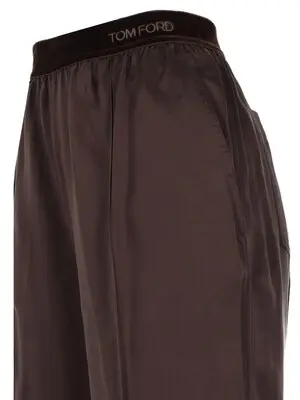 TOM FORD Pantalone Pj In Raso Di Seta Stretch