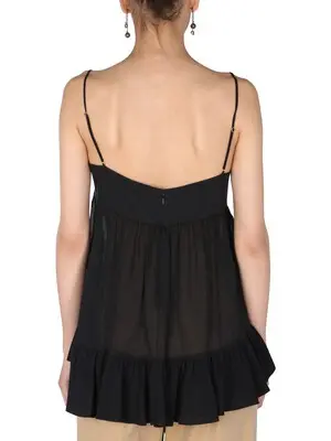 Alexander McQueen Semi-transparent Top