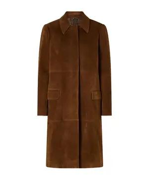 TOM FORD Suede Mackintosh Coat