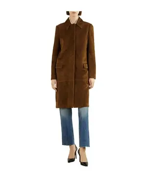 TOM FORD Suede Mackintosh Coat