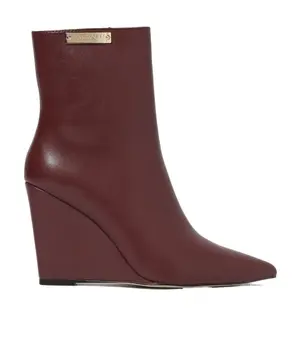 TWINSET 100mm Pointed-toe Boots - Red