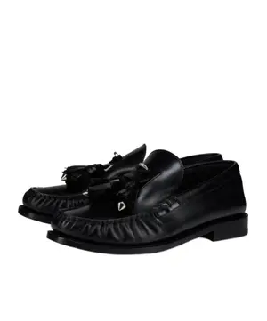 CHRISTIAN LOUBOUTIN Rochelle Loafers In Shiny Calf Leather With Tassel Detail