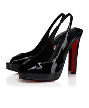 CHRISTIAN LOUBOUTIN Lady Fanny Sling Open-toe High Heels