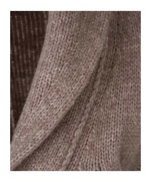 GRAN SASSO Cable Knit Shawl Collar Cardigan