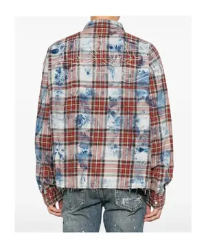PURPLE BRAND Check Print Shirt