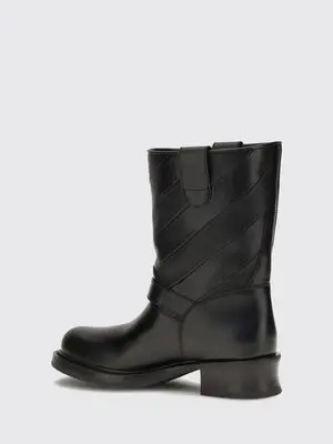Valentino Garavani Logo Buckled Ankle Boots