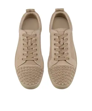 CHRISTIAN LOUBOUTIN Louis Jr Spikes Canopy Orlato Flat Veau