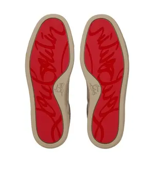 CHRISTIAN LOUBOUTIN Louis Jr Spikes Canopy Orlato Flat Veau