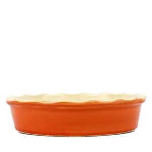 VIETRI Italian Bakers Pie Dish - Orange