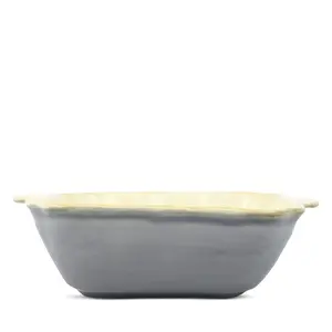 VIETRI Italian Bakers Medium Square Baking Dish - Grey