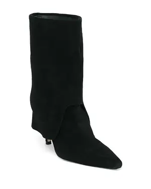 Cinq À Sept Anita Fold Over Suede Booties