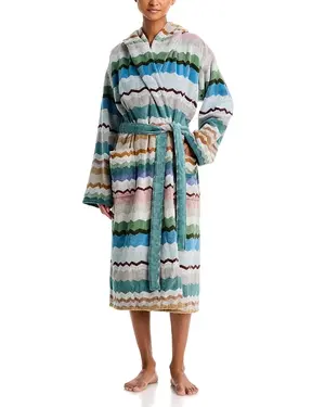 Missoni Eva Hooded Bathrobe - Multicolored