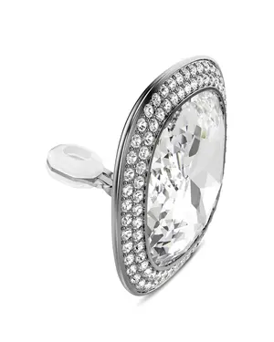 SWAROVSKI Una Crystal Cushion Halo Stud Earrings