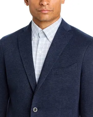 Boglioli Cotton Blend Micro Houndstooth Jersey Jacket