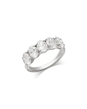 Bloomingdale'S Oval Cut Diamond Ring - White Gold