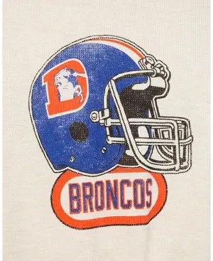 Junk Food Clothing Denver Broncos Helmet Crop Thermal