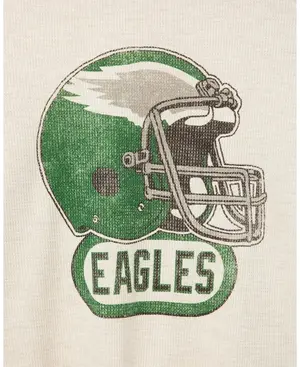 Junk Food Clothing Philadelphia Eagles Helmet Crop Thermal