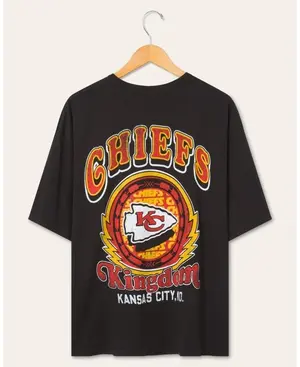 Junk Food Clothing Junk Food Kansas City Chiefs Oversized Graphic Tee
