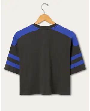 Junk Food Clothing Indianapolis Colts Striped Bling Crop Tee