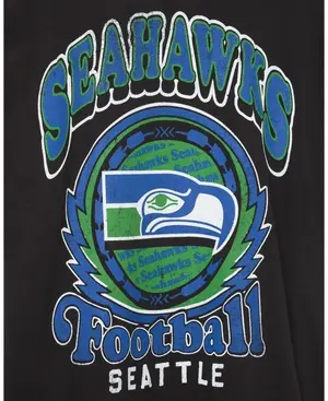 Junk Food Clothing Junk Food Seattle Seahawks Graphic Oversized T-shirt