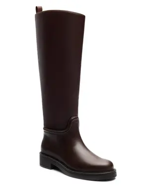 STUART WEITZMAN Celia Leather Knee High Boots - Walnut