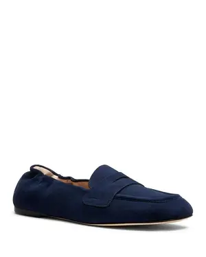STUART WEITZMAN Bryant Suede Loafers - Nice Blue