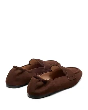 STUART WEITZMAN Bryant Suede Loafers - Walnut